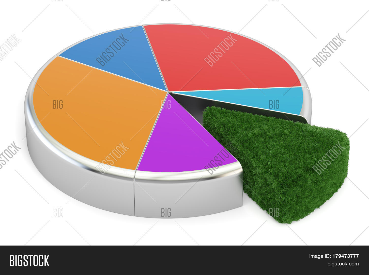 Pie Chart Ecology 3D Image & Photo (Free Trial) | Bigstock