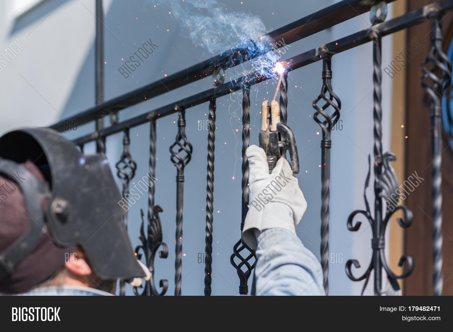 Worker Welding Metal Image & Photo (Free Trial) | Bigstock