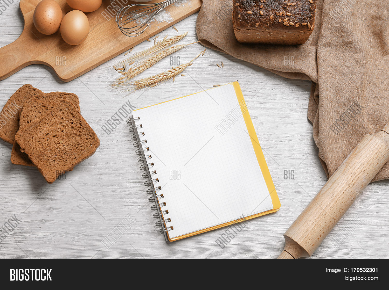 Open Recipe Book Bread Image & Photo (Free Trial) | Bigstock