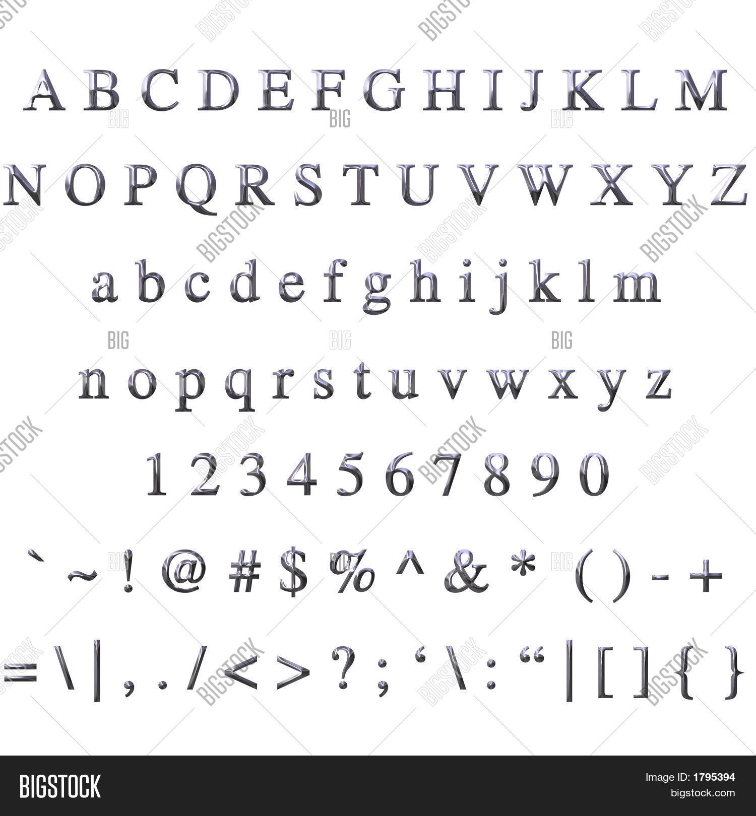 Metallic Font Image & Photo (Free Trial) | Bigstock