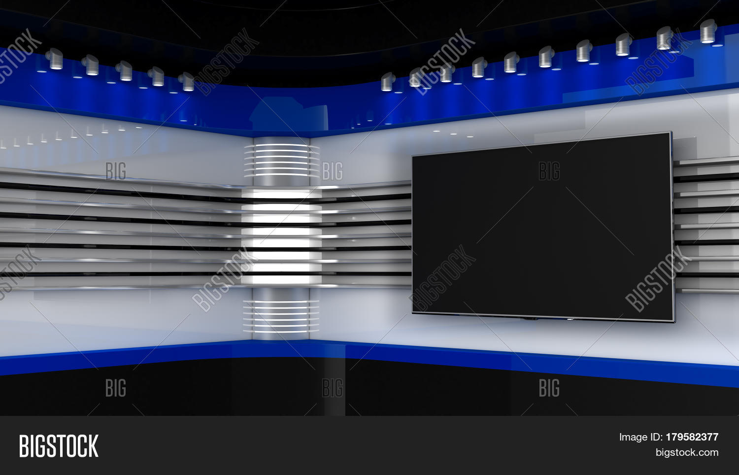 Tv Studio. Red Studio Image & Photo (Free Trial) | Bigstock
