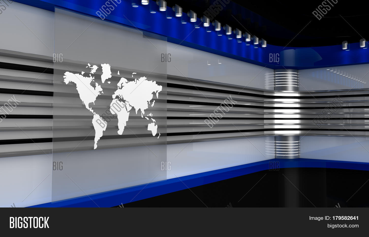 Tv Studio. Red Studio Image & Photo (Free Trial) | Bigstock