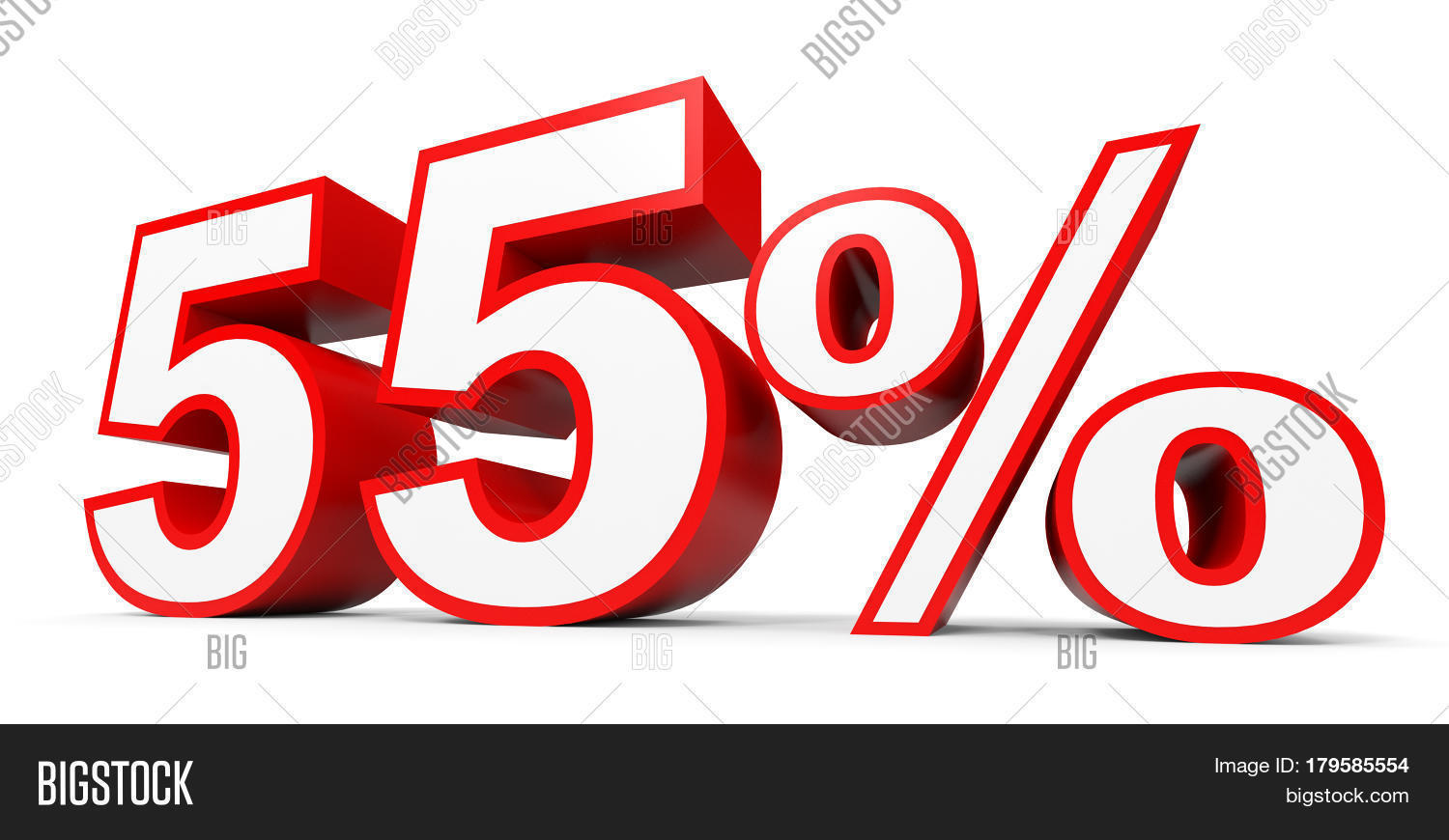 Fifty Five Percent Off Image & Photo (Free Trial) | Bigstock