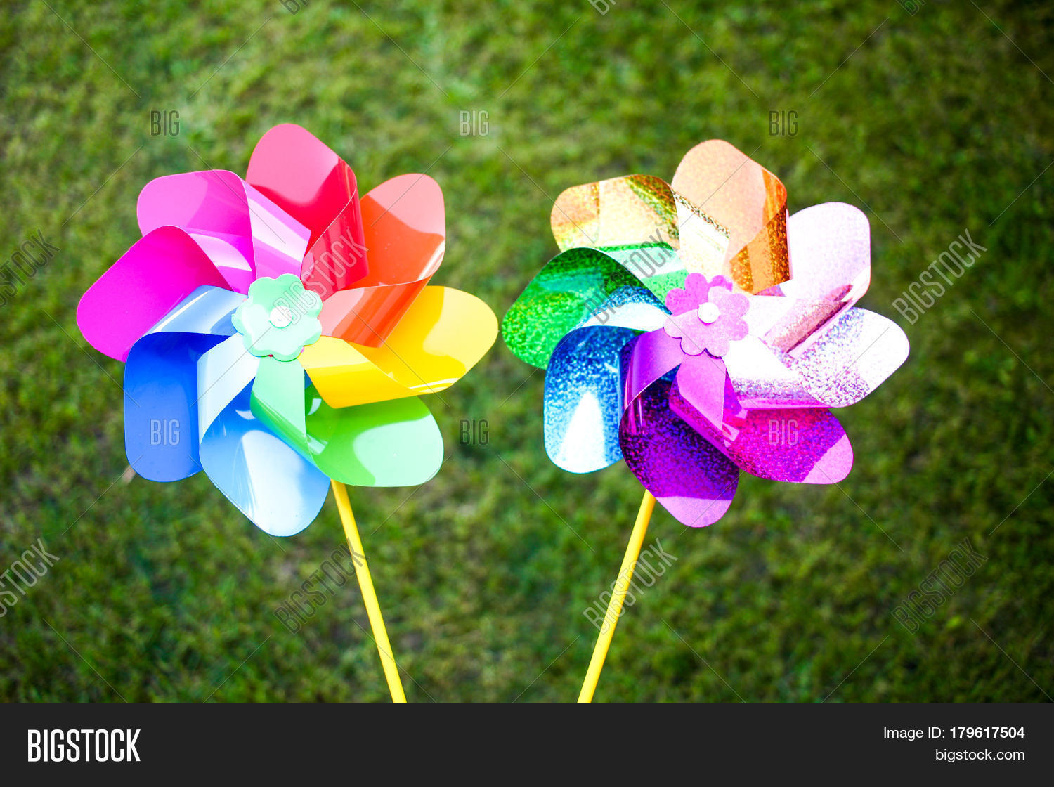 Multi Colored Pinwheel Image & Photo (Free Trial) | Bigstock