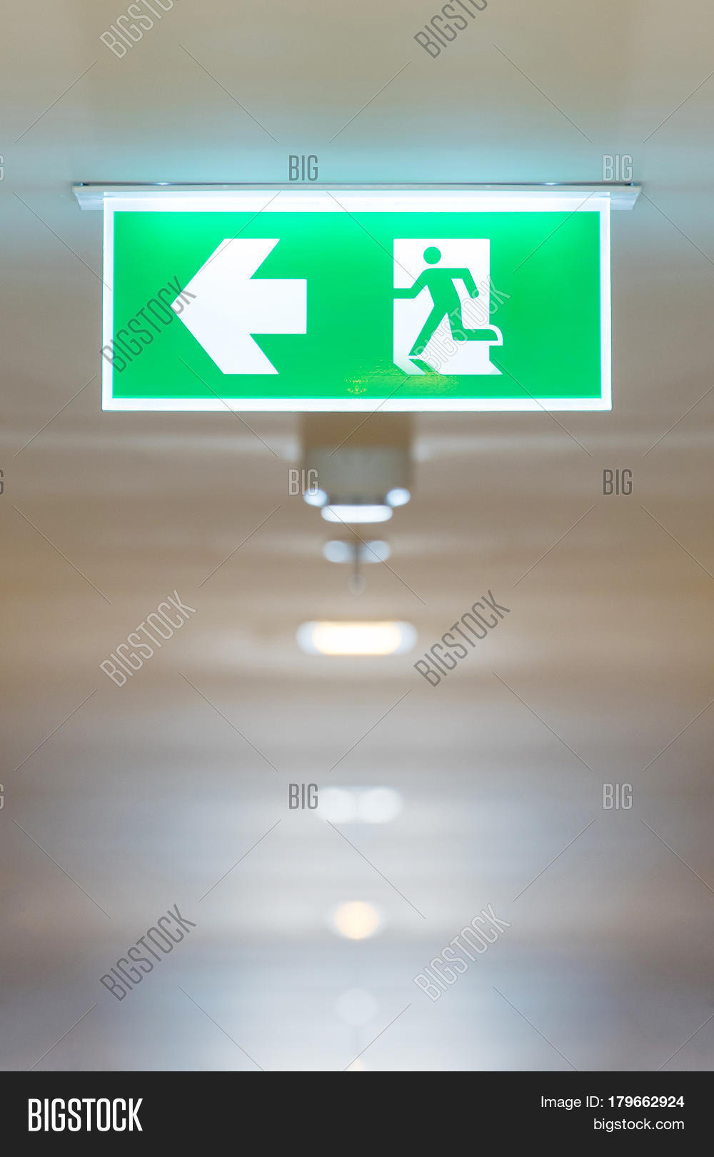 Fire Exit Sign High Image & Photo (Free Trial) | Bigstock