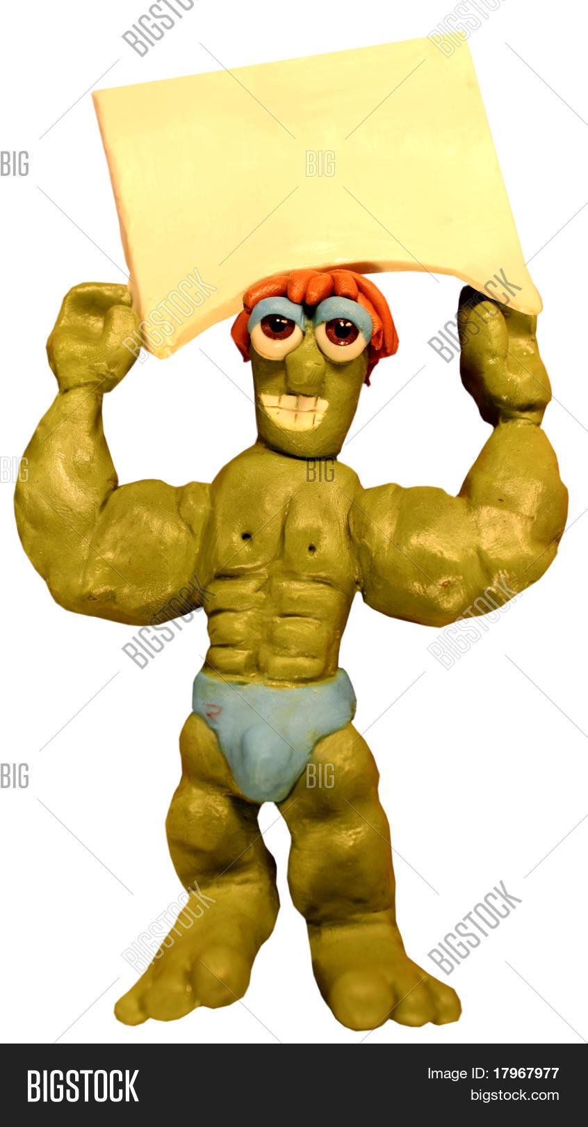 Muscle Man Holding Image & Photo (Free Trial) | Bigstock