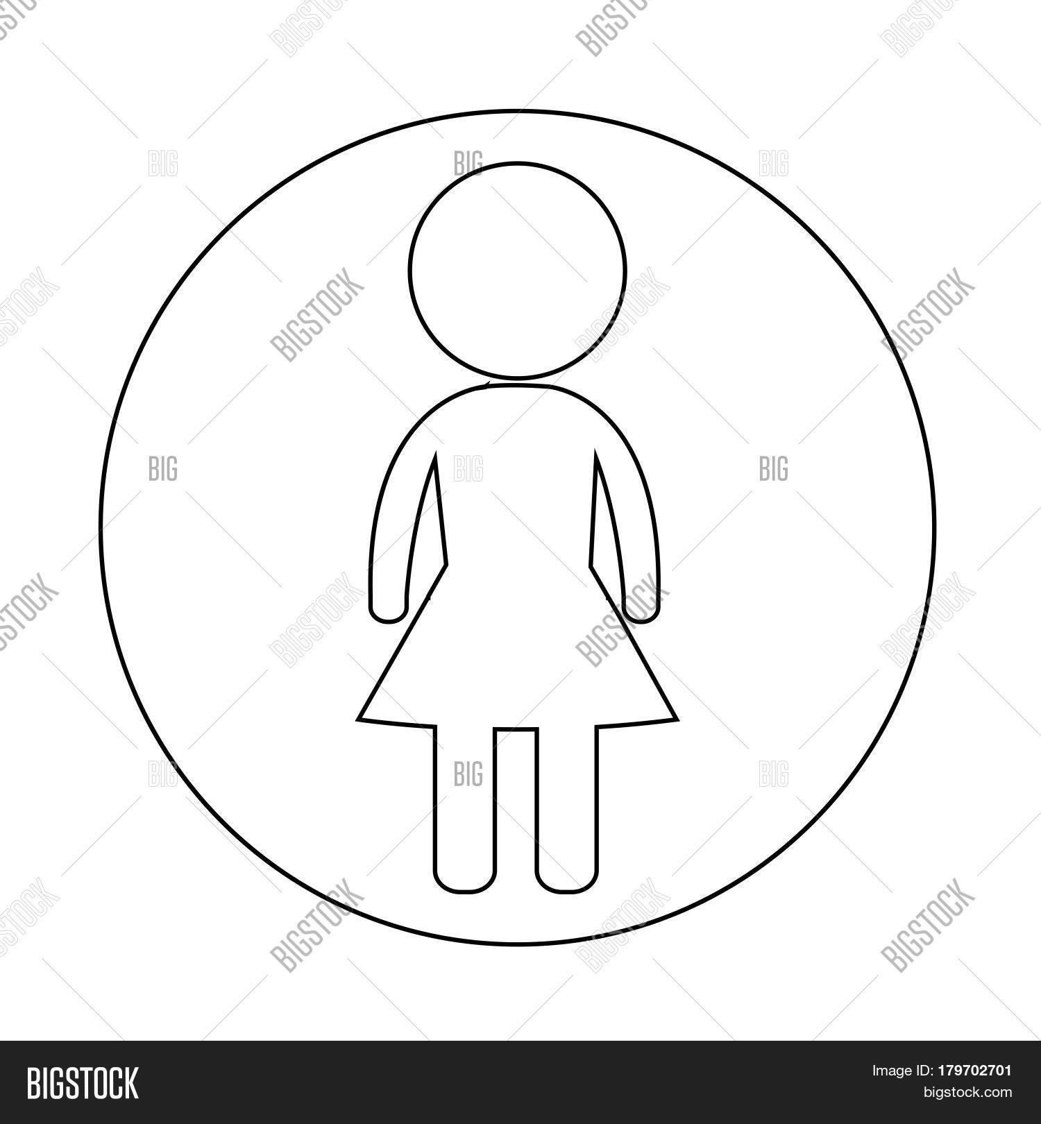 Images Pictogram Girl Vector & Photo (Free Trial) | Bigstock