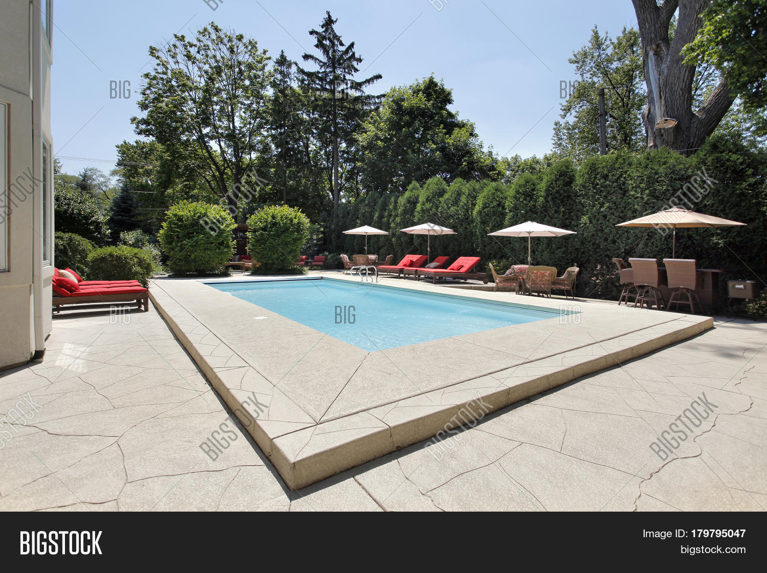 Swimming Pool Back Image & Photo (Free Trial) | Bigstock