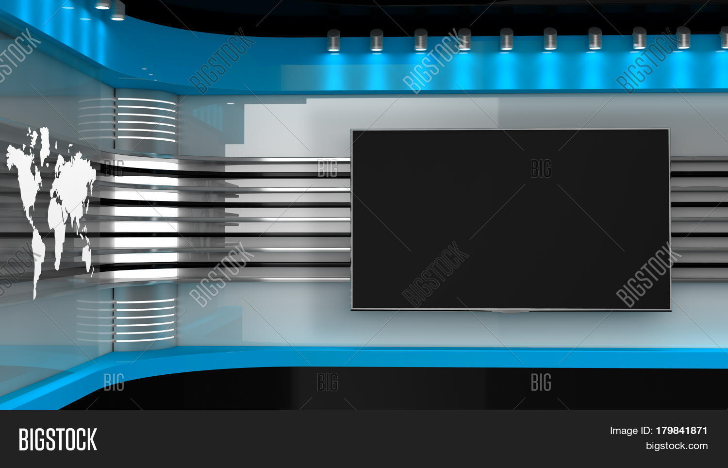 Tv Studio. Red Studio Image & Photo (Free Trial) | Bigstock
