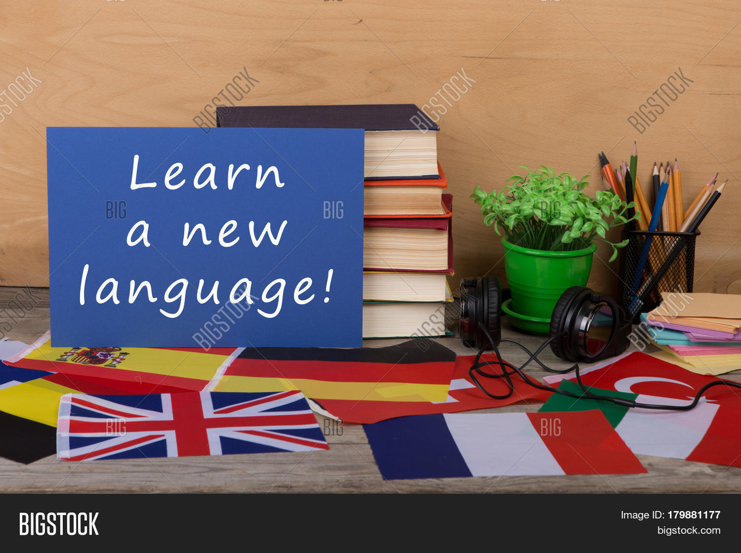 Paper Text "learn New Image & Photo (Free Trial) | Bigstock