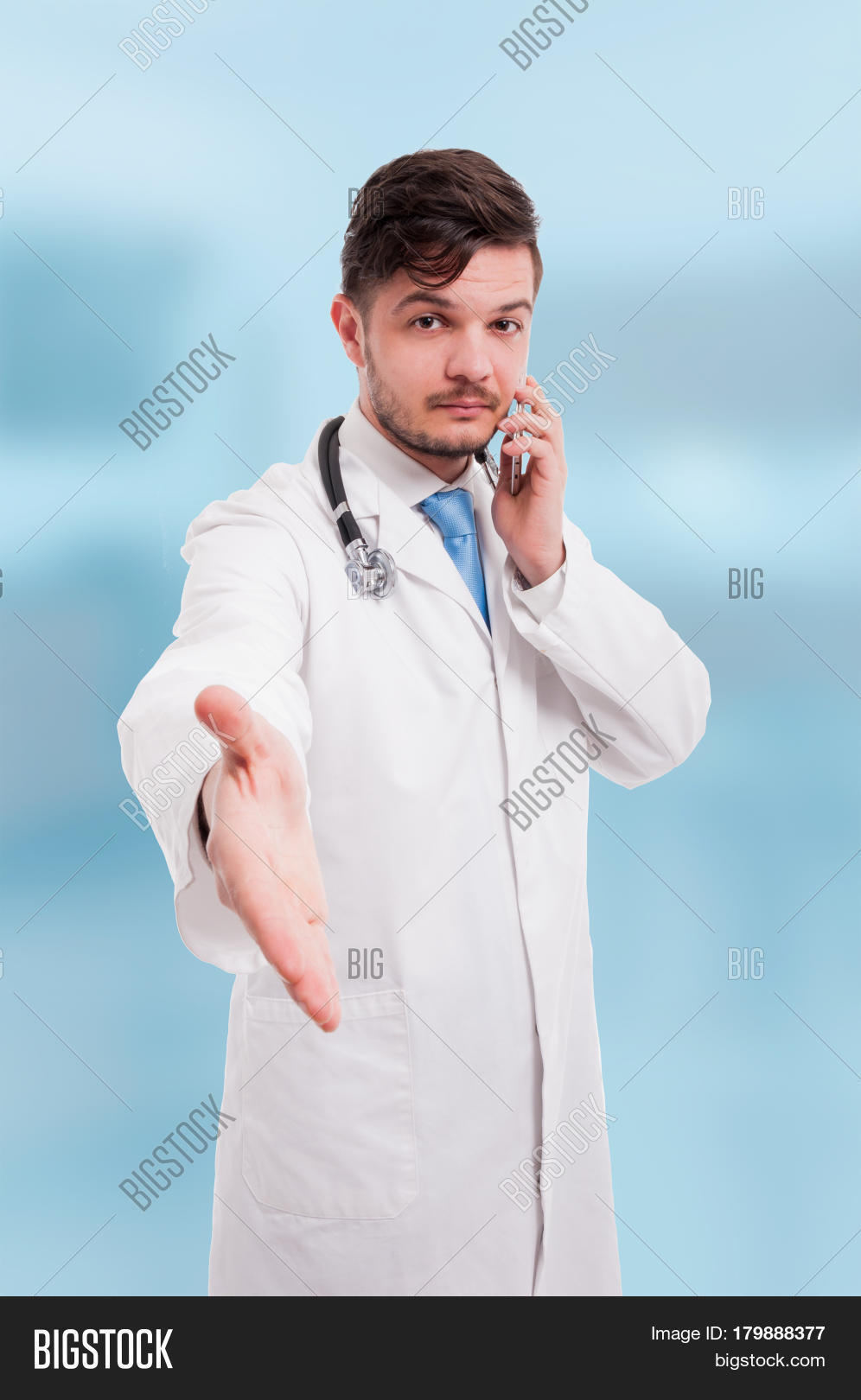 Medic Doing Handshake Image & Photo (Free Trial) | Bigstock