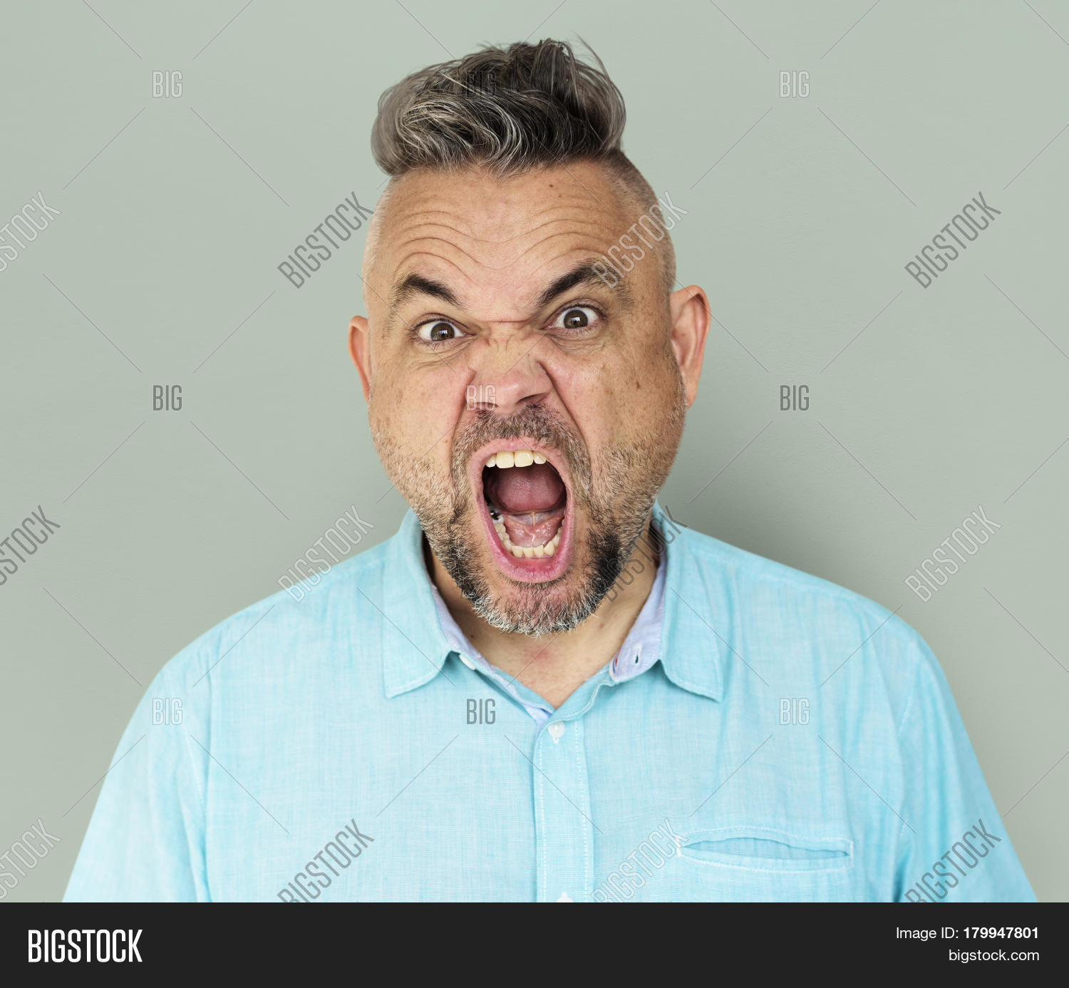 Caucasian Man Shouting Image & Photo (Free Trial) | Bigstock