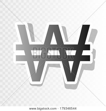 Won Sign. Vector. New Vector & Photo (Free Trial) | Bigstock