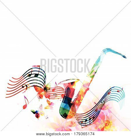 Colorful Saxophone Vector & Photo (Free Trial) | Bigstock