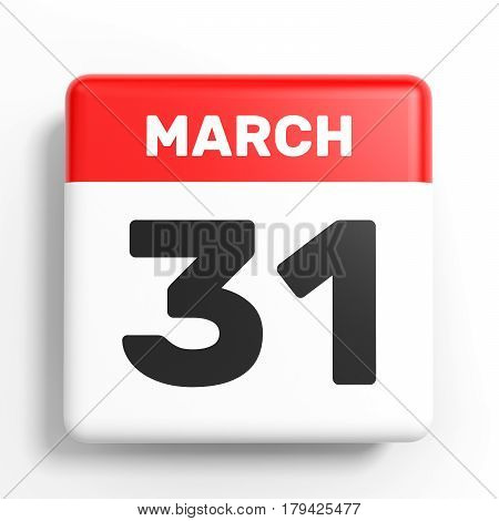 March 31. Calendar On Image & Photo (Free Trial) | Bigstock