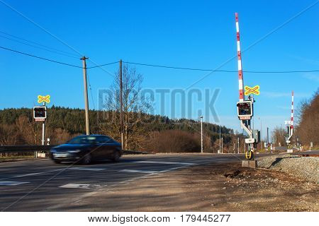 Railway Crossing Czech Image & Photo (Free Trial) | Bigstock