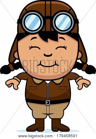 Smiling Cartoon Pilot Vector & Photo (Free Trial) | Bigstock