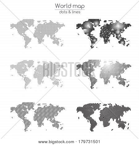 Map Points Lines. Vector & Photo (Free Trial) | Bigstock