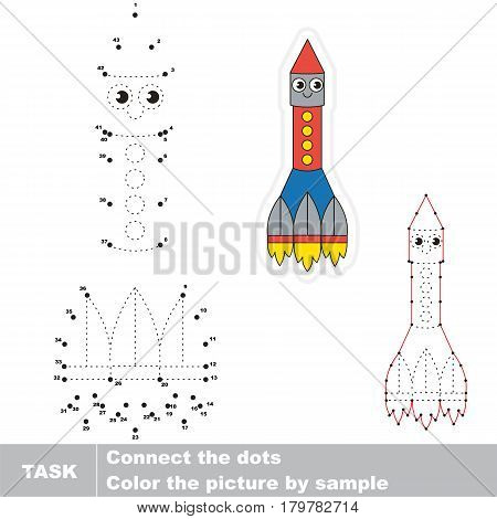 Funny Rocket. Dot Dot Vector & Photo (Free Trial) | Bigstock