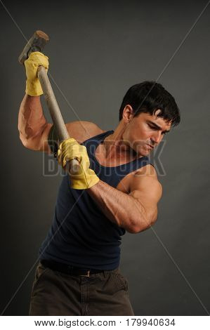 Strong Man Holding Image & Photo (Free Trial) | Bigstock
