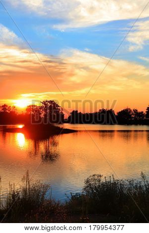 Beautiful Sunset Over Image & Photo (Free Trial) | Bigstock