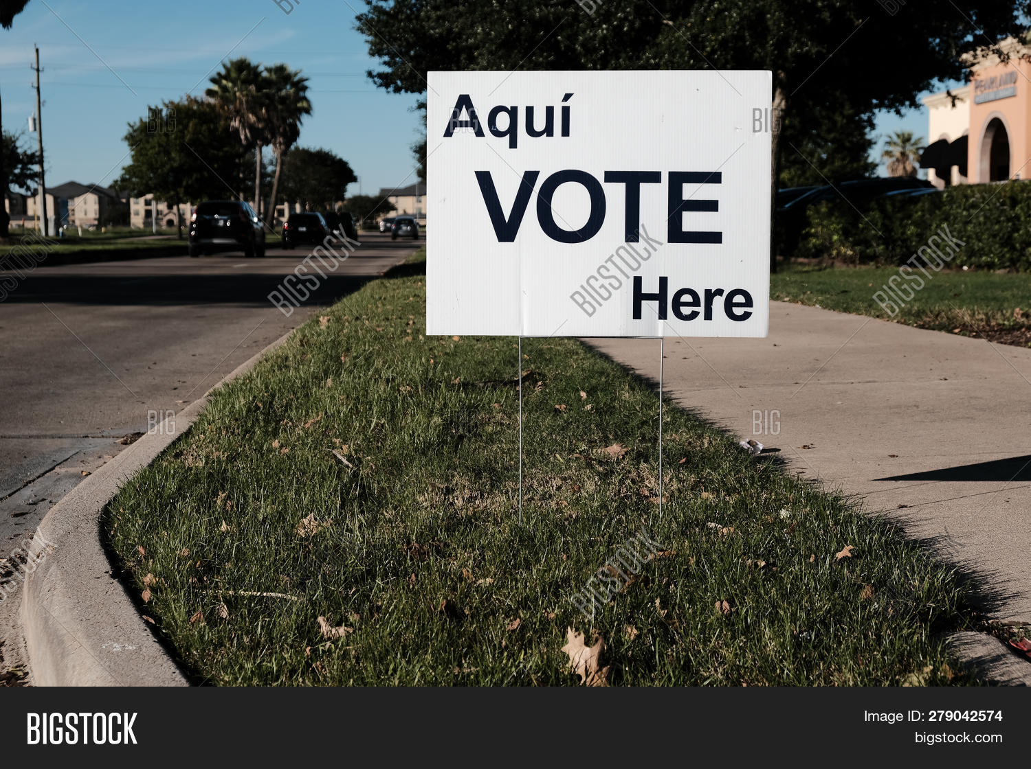 Vote Here Sign Outside Image & Photo (Free Trial) | Bigstock