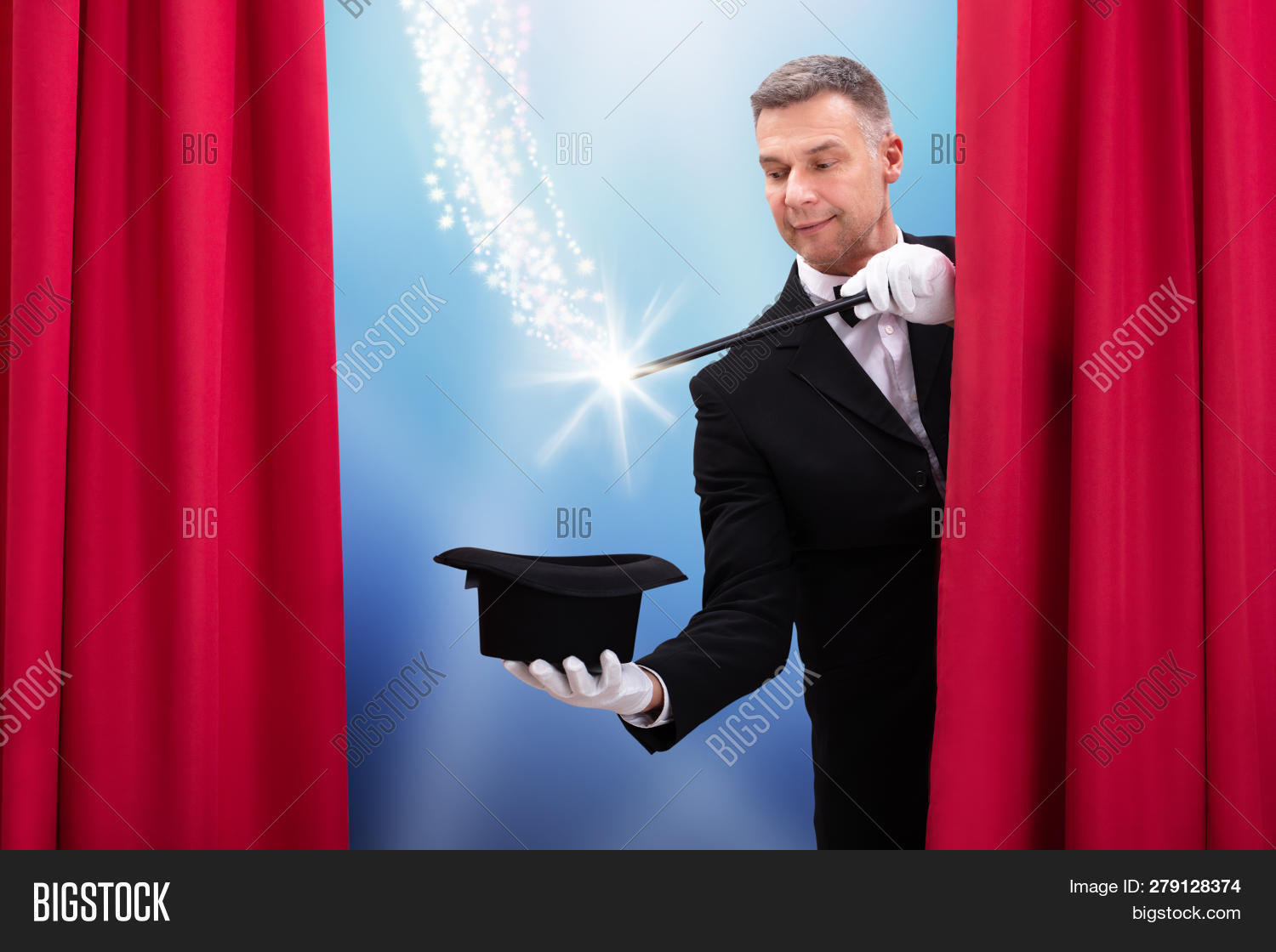Magician Doing Magic Image & Photo (Free Trial) | Bigstock