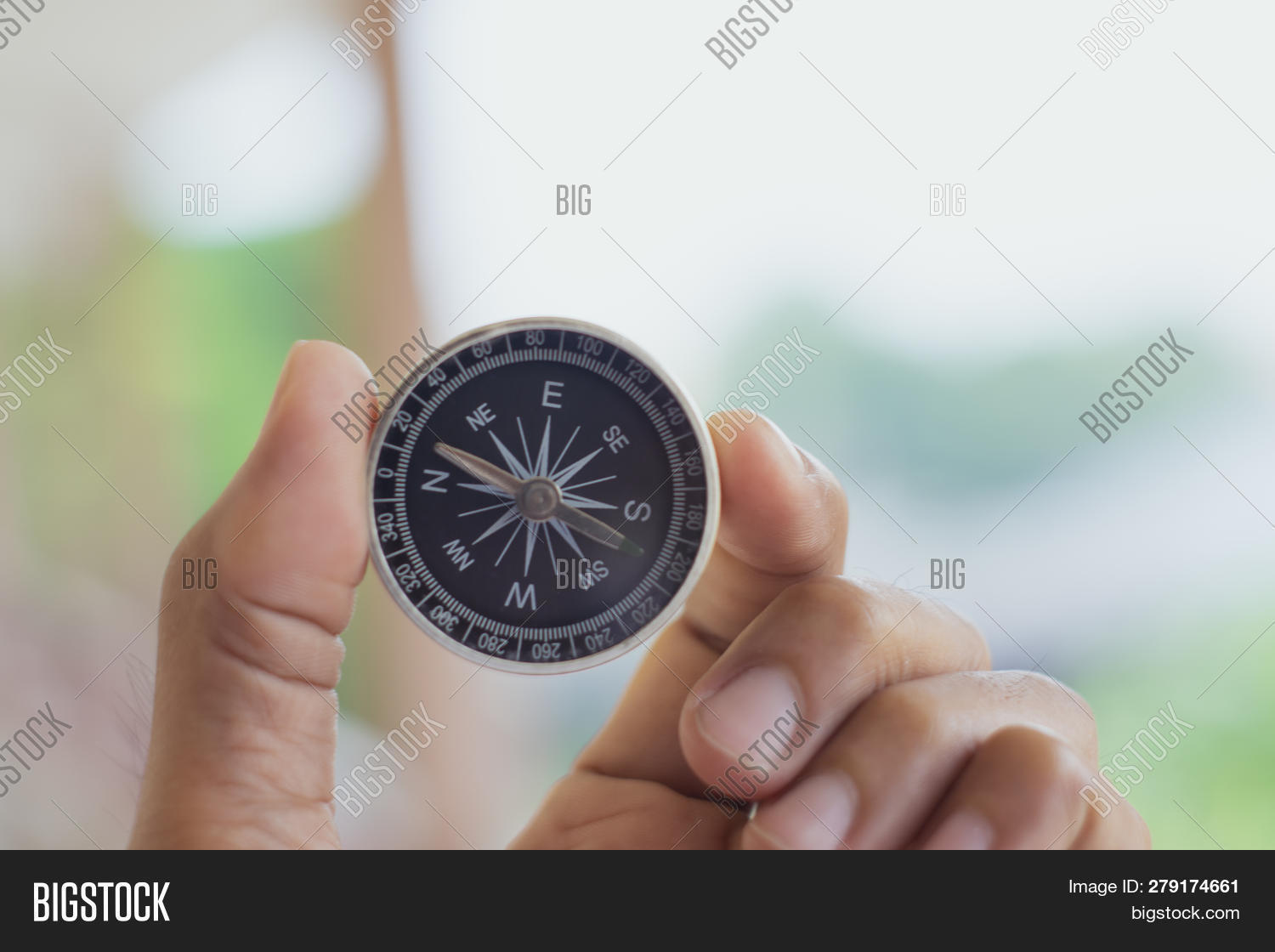 Holding Compass On Image & Photo (Free Trial) | Bigstock