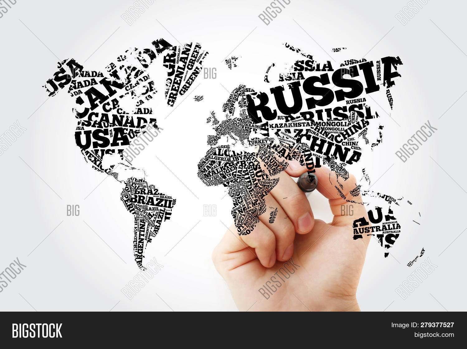 World Map Typography Image & Photo (Free Trial) | Bigstock