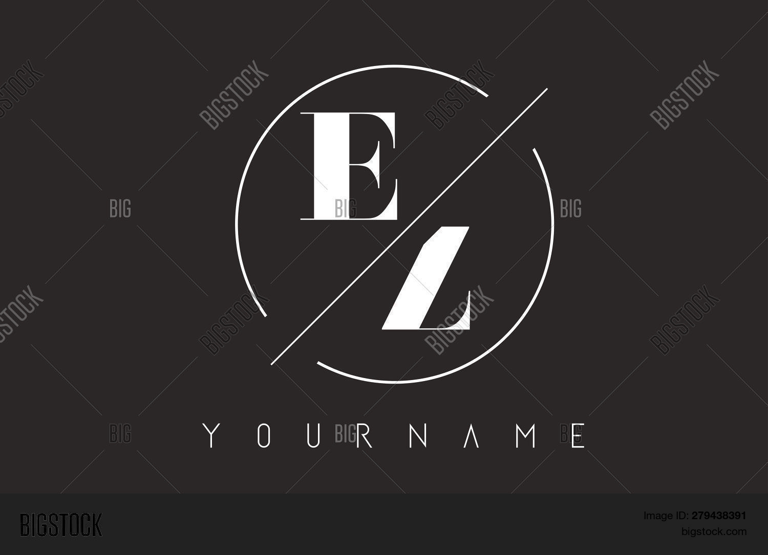Ez Letter Logo Cutted Vector & Photo (Free Trial) | Bigstock