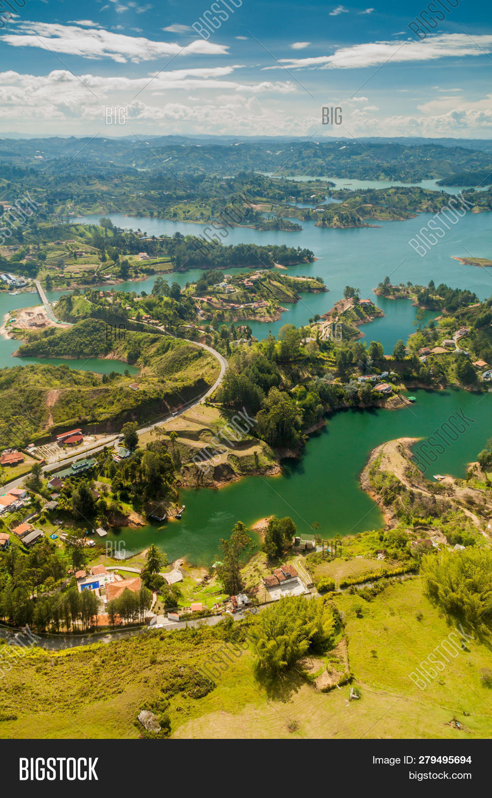Aerial View Guatape Image & Photo (Free Trial) | Bigstock