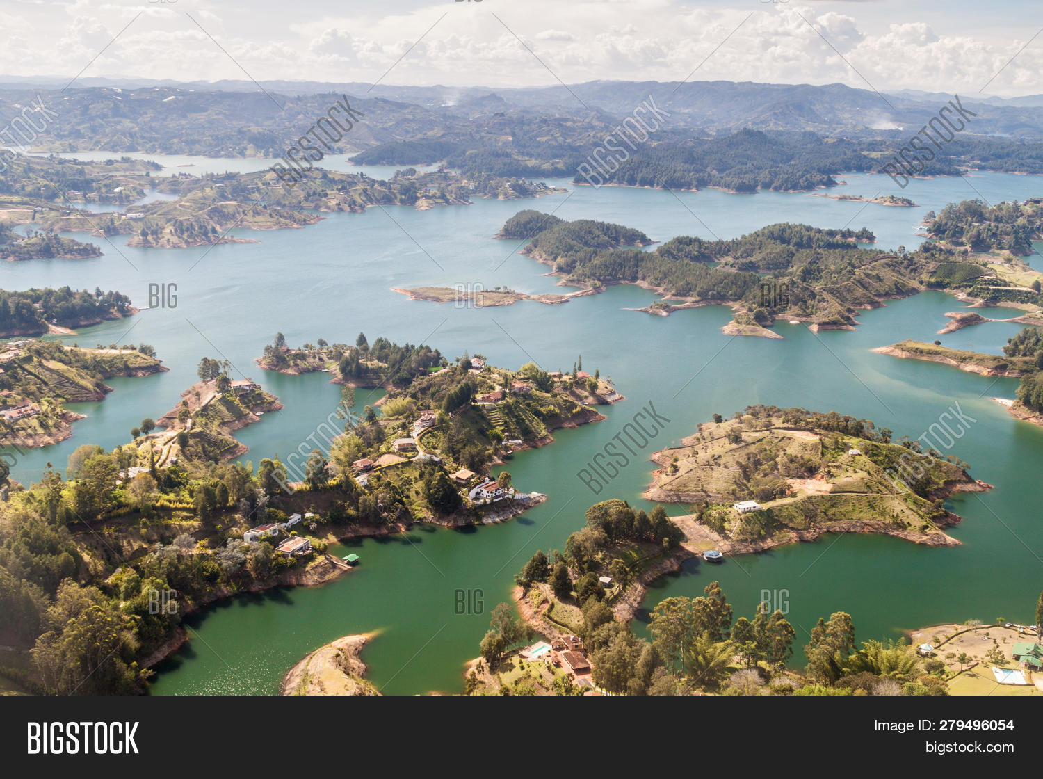 Aerial View Guatape Image & Photo (Free Trial) | Bigstock
