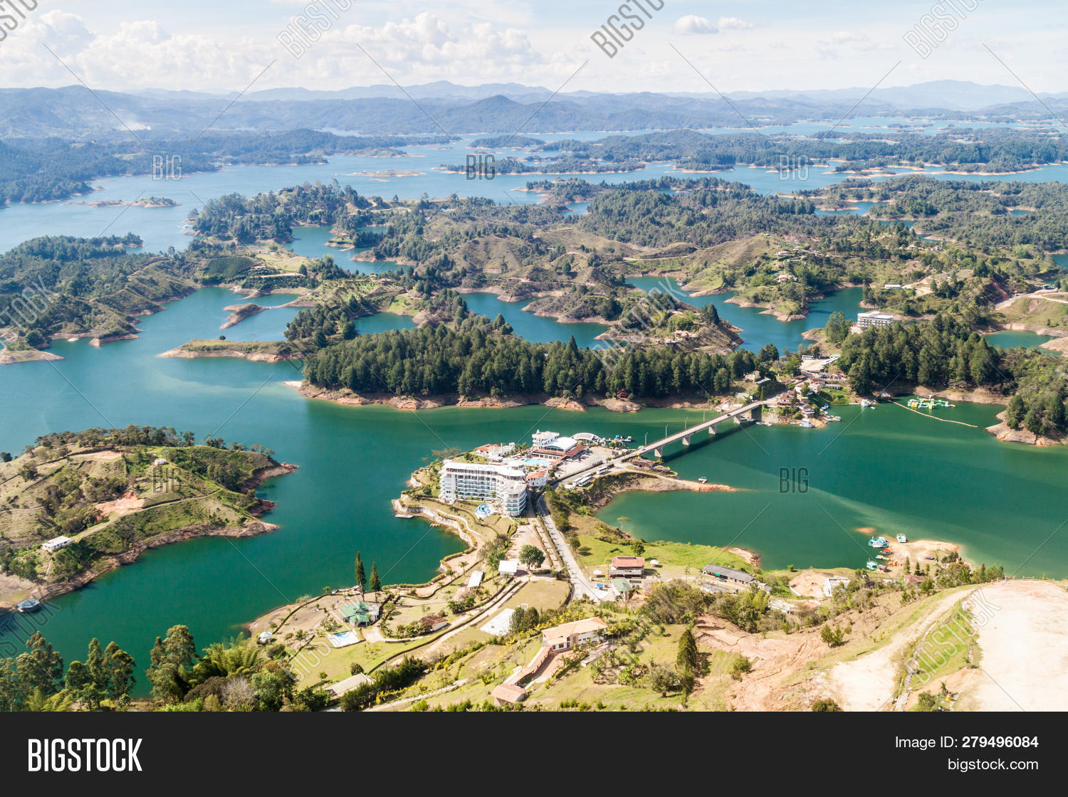 Aerial View Guatape Image & Photo (Free Trial) | Bigstock