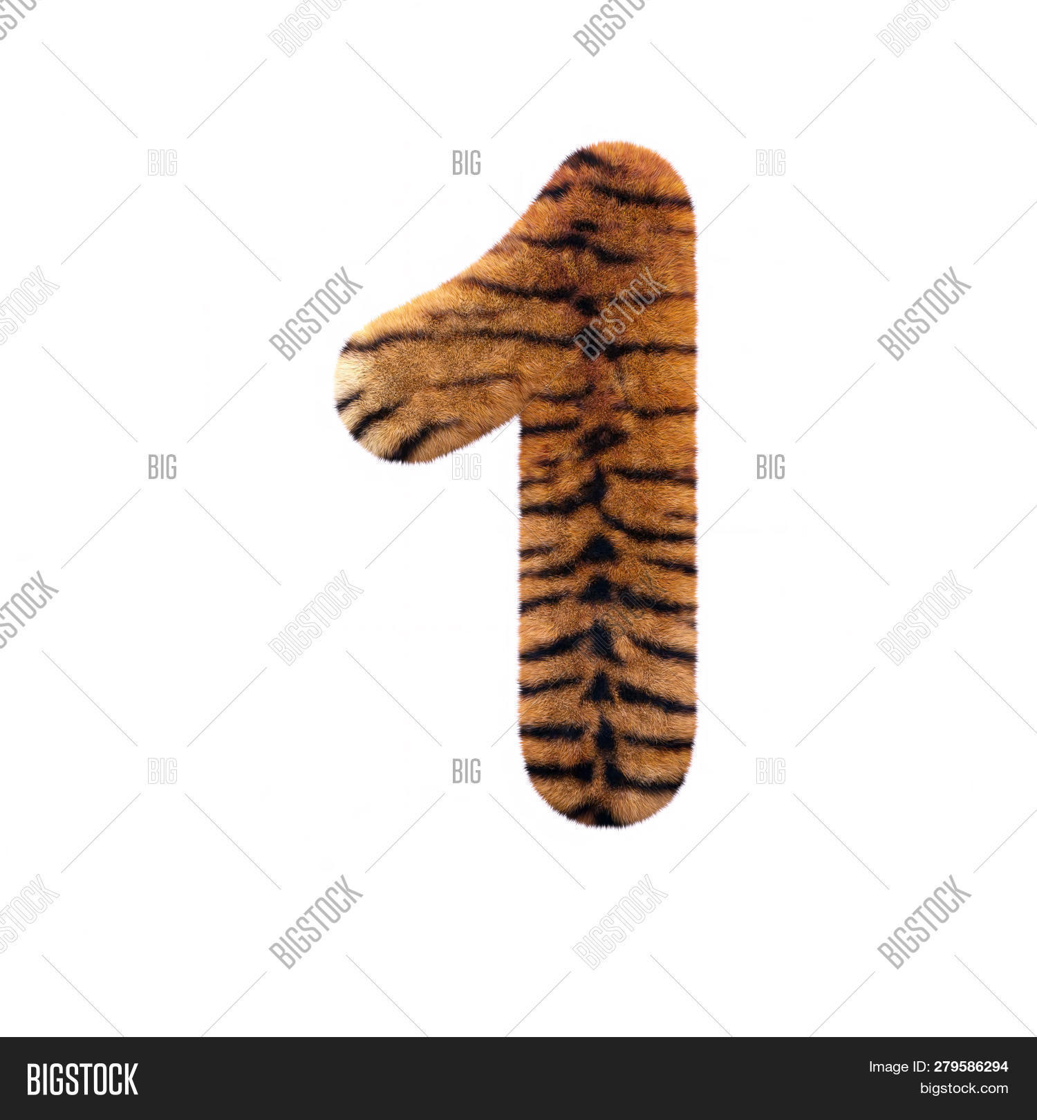 Tiger Number 1 - 3d Image & Photo (Free Trial) | Bigstock
