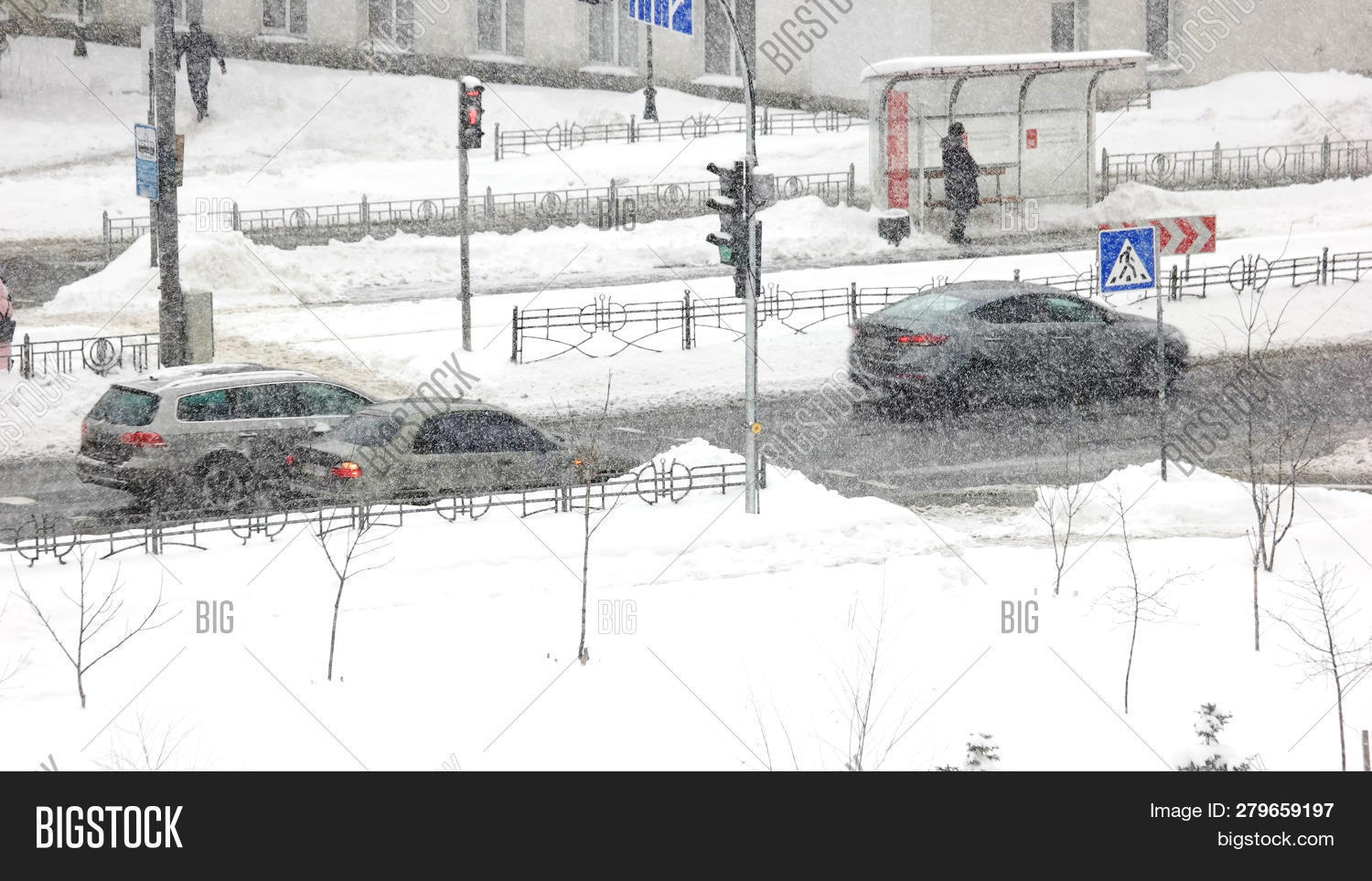 City Traffic Winter Image & Photo (Free Trial) | Bigstock