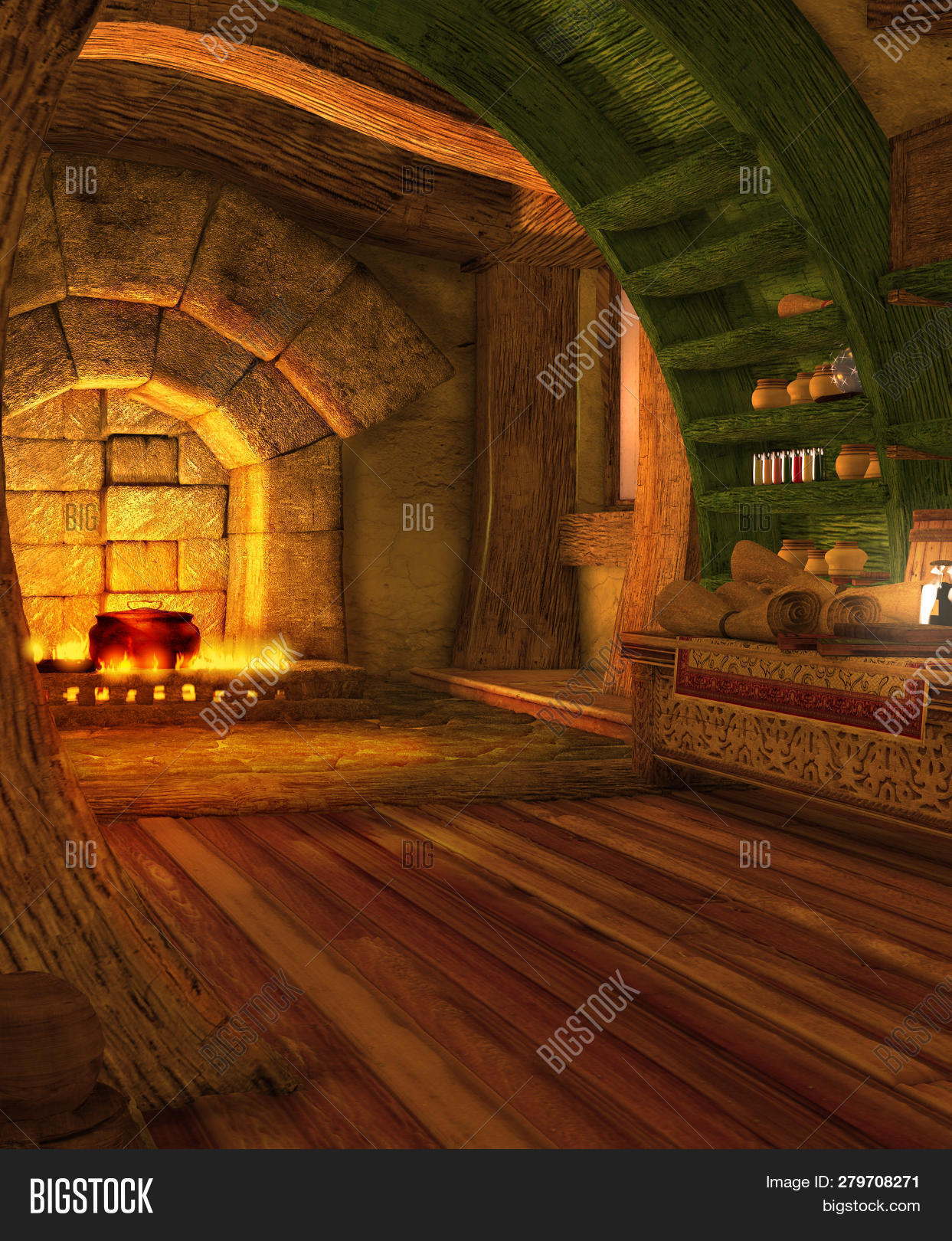 Fantasy Hovel Interior Image & Photo (Free Trial) | Bigstock