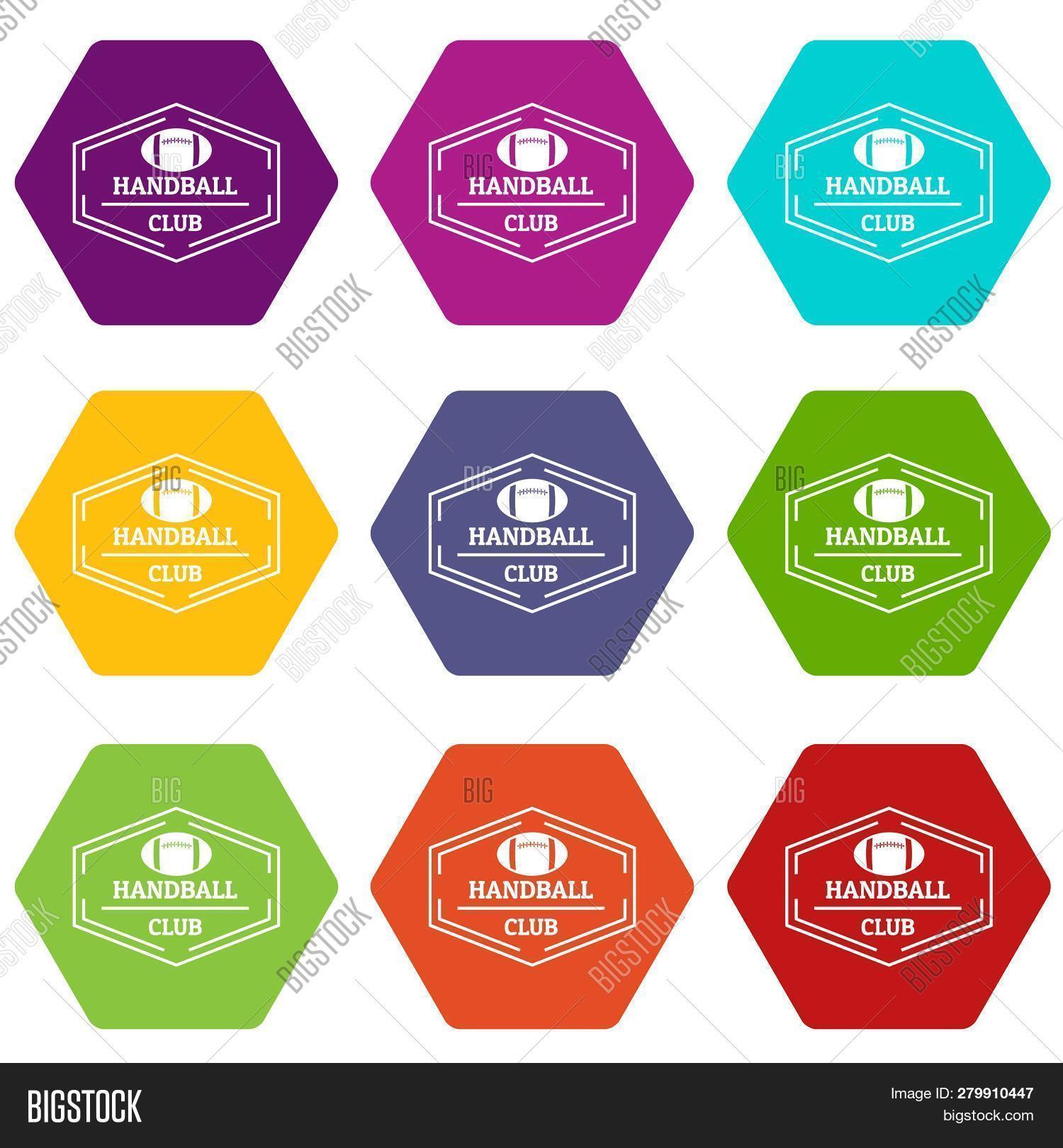 Handball Icons 9 Set Image & Photo (Free Trial) | Bigstock