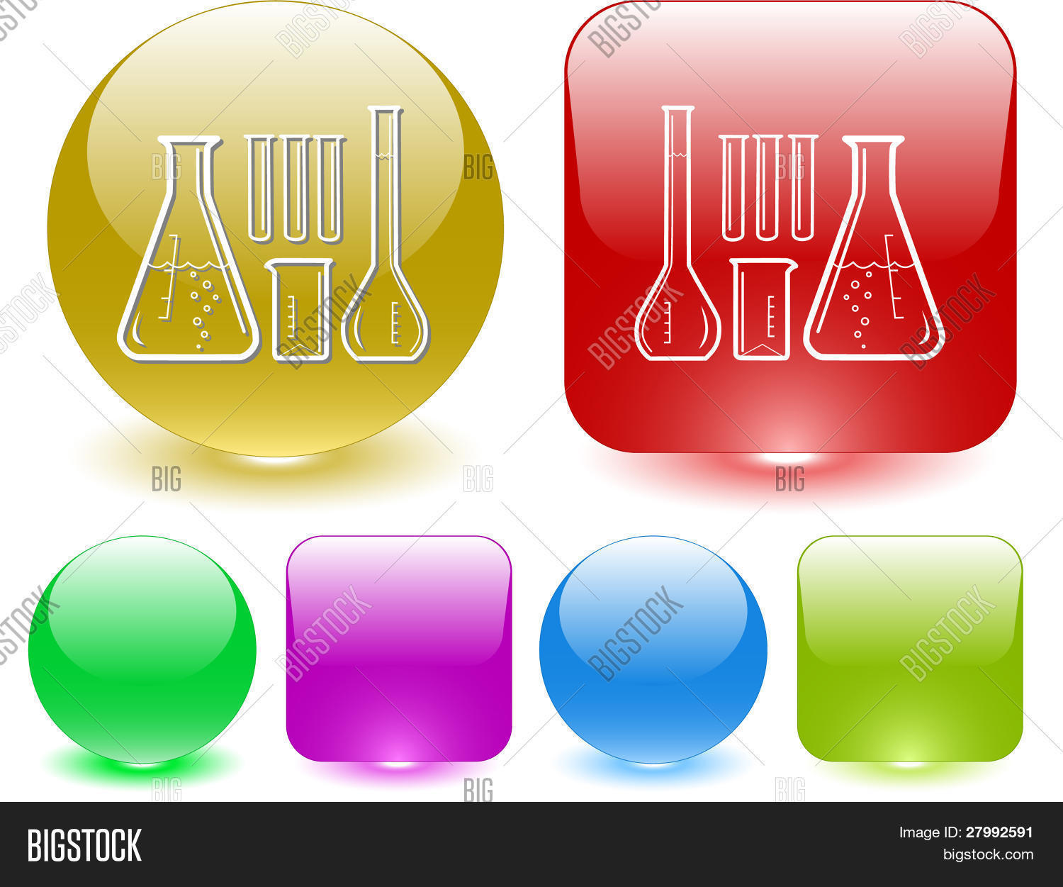 Chemical Test Tubes. Vector & Photo (Free Trial) | Bigstock