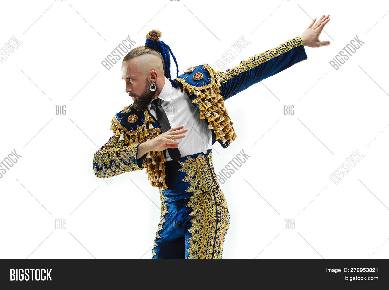 Torero Blue Gold Suit Image & Photo (Free Trial) | Bigstock