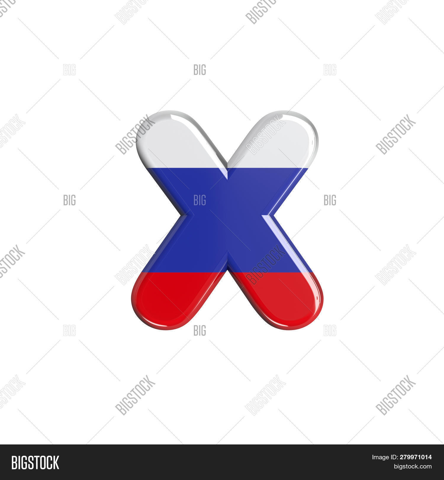 Russia 3d Font X Image & Photo (Free Trial) | Bigstock