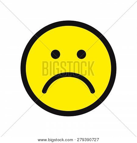 Sad Face Icon. Vector & Photo (Free Trial) | Bigstock