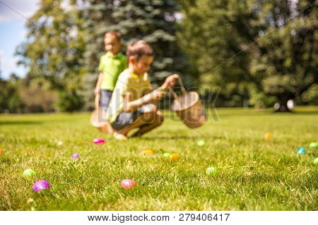 Kids Looking Easter Image & Photo (Free Trial) | Bigstock