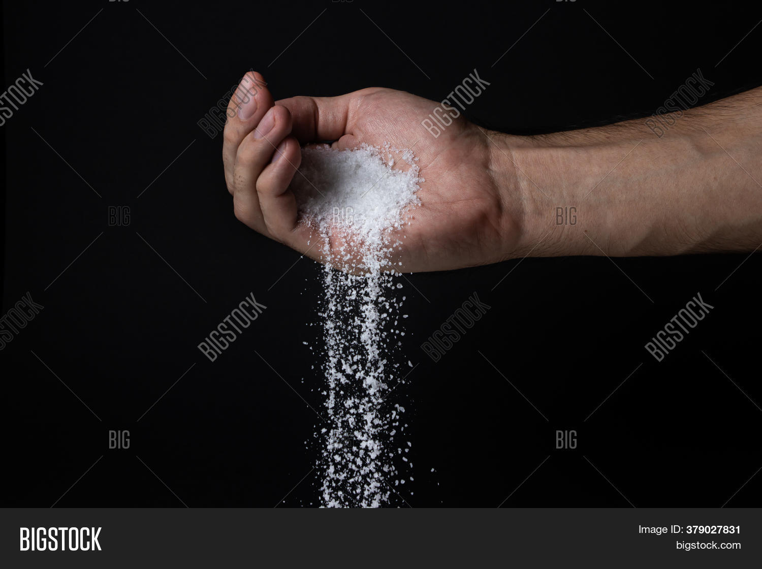 Salt Pours Hand On Image & Photo (Free Trial) | Bigstock