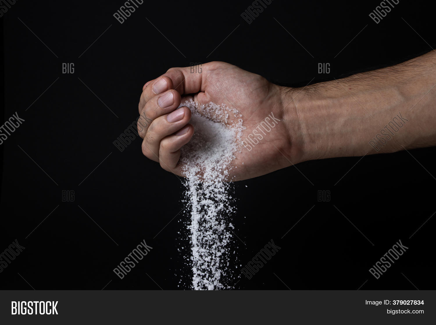Salt Pours Hand On Image & Photo (Free Trial) | Bigstock