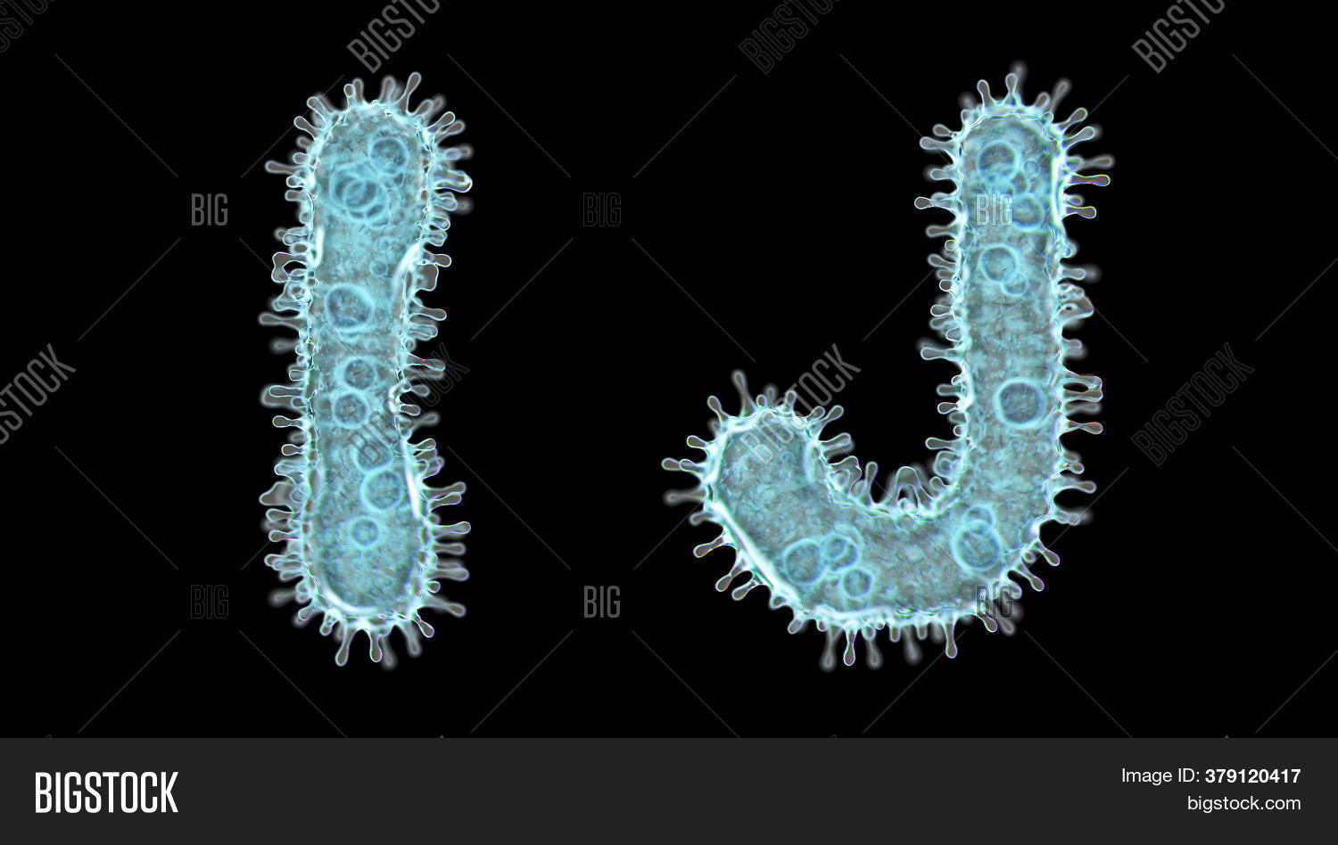 Set Letters Made Virus Image & Photo (Free Trial) | Bigstock