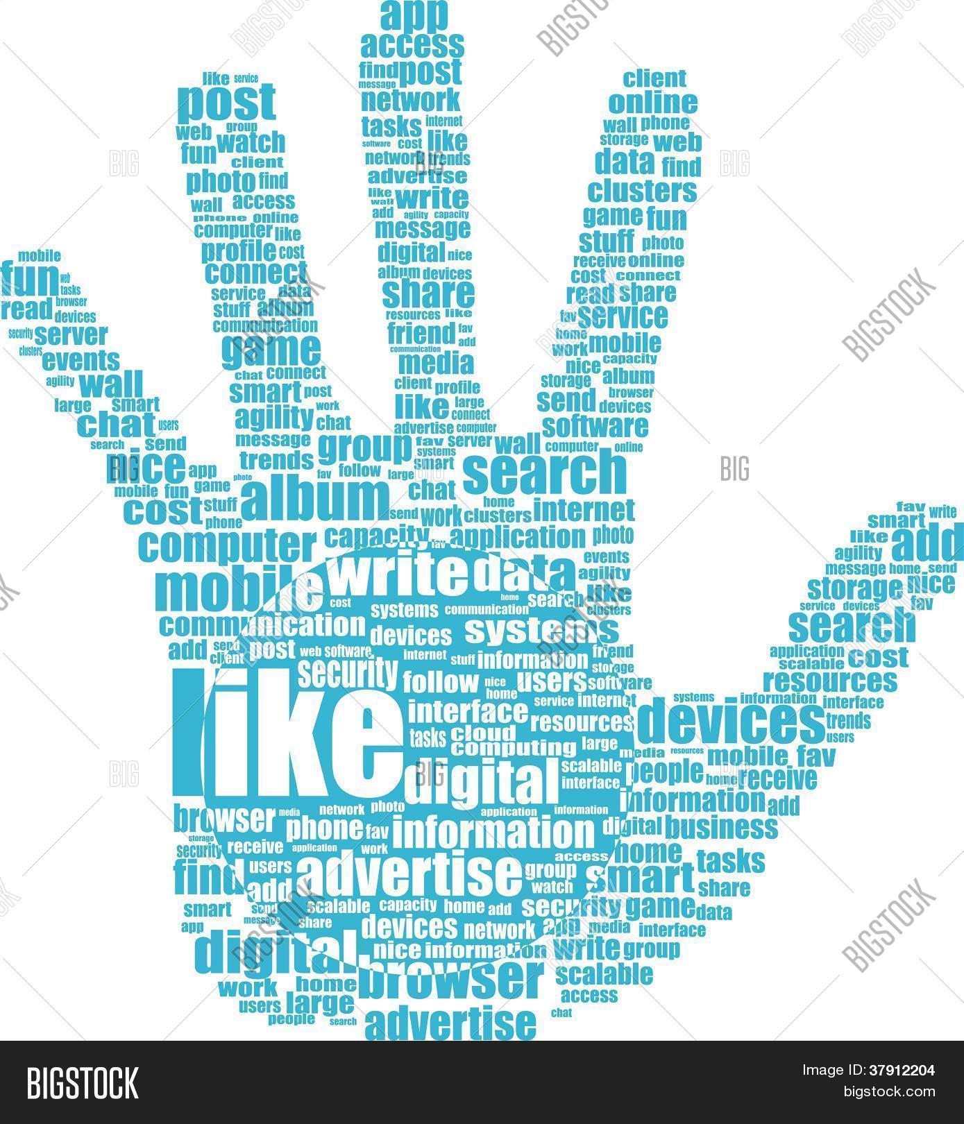 Like Hand Symbol Tag Vector & Photo (Free Trial) | Bigstock