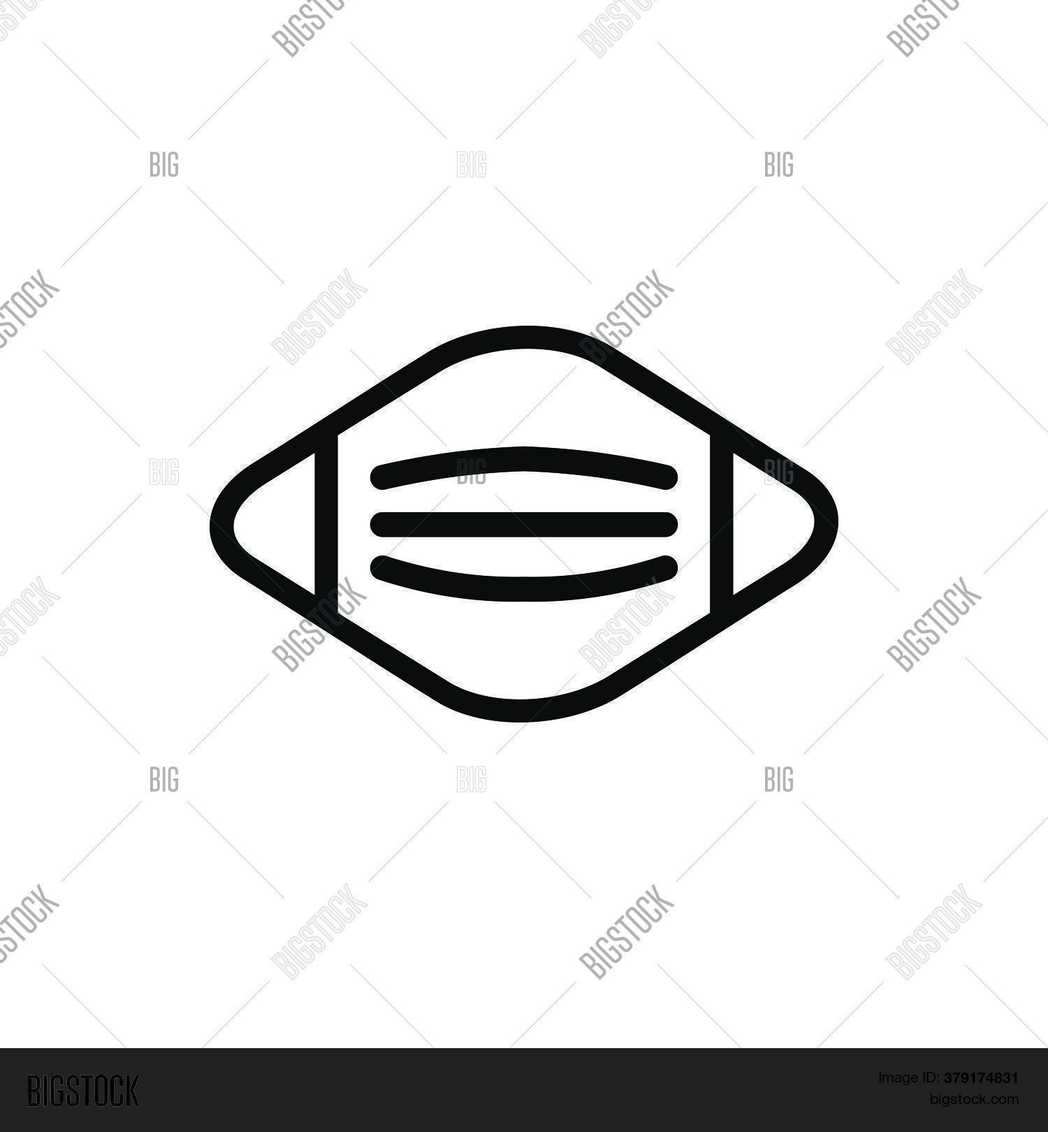 Mask Icon Isolated On Vector & Photo (Free Trial) | Bigstock