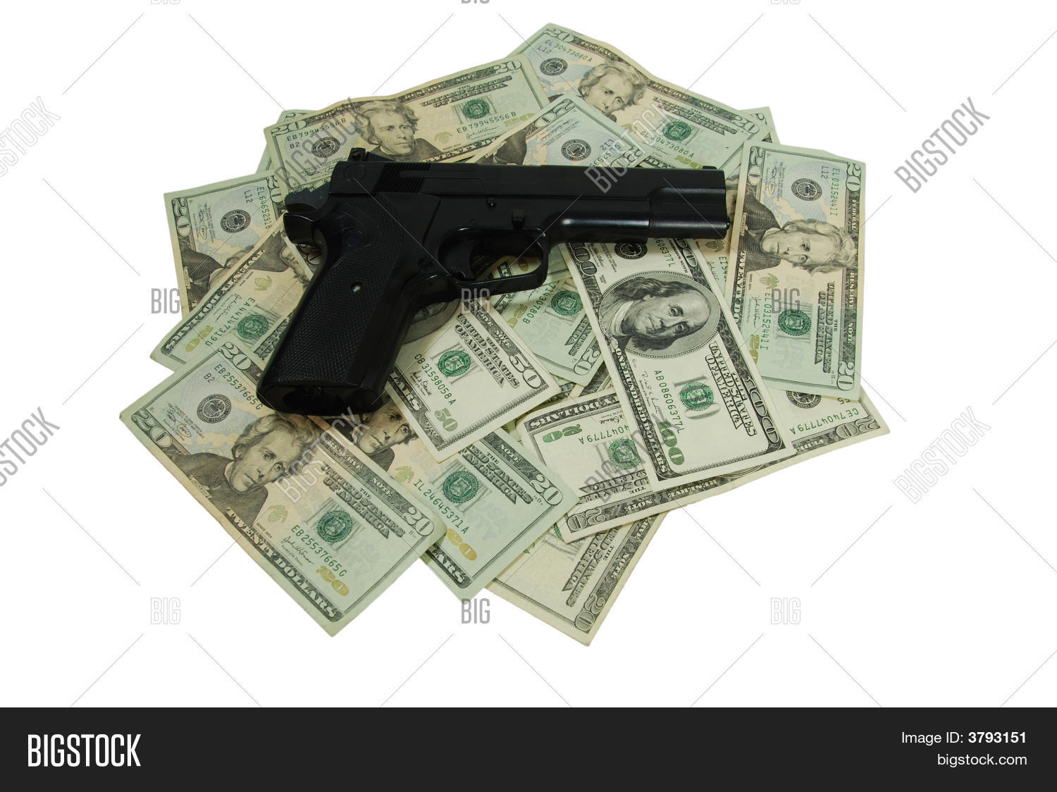 Stack Money Gun Image & Photo (Free Trial) | Bigstock