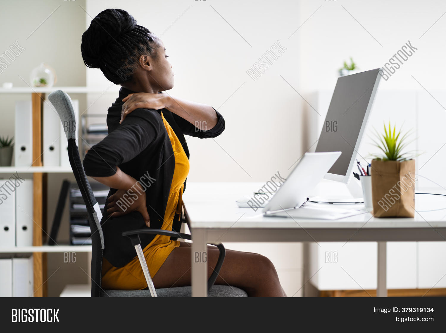 Back Pain Bad Posture Image & Photo (Free Trial) | Bigstock