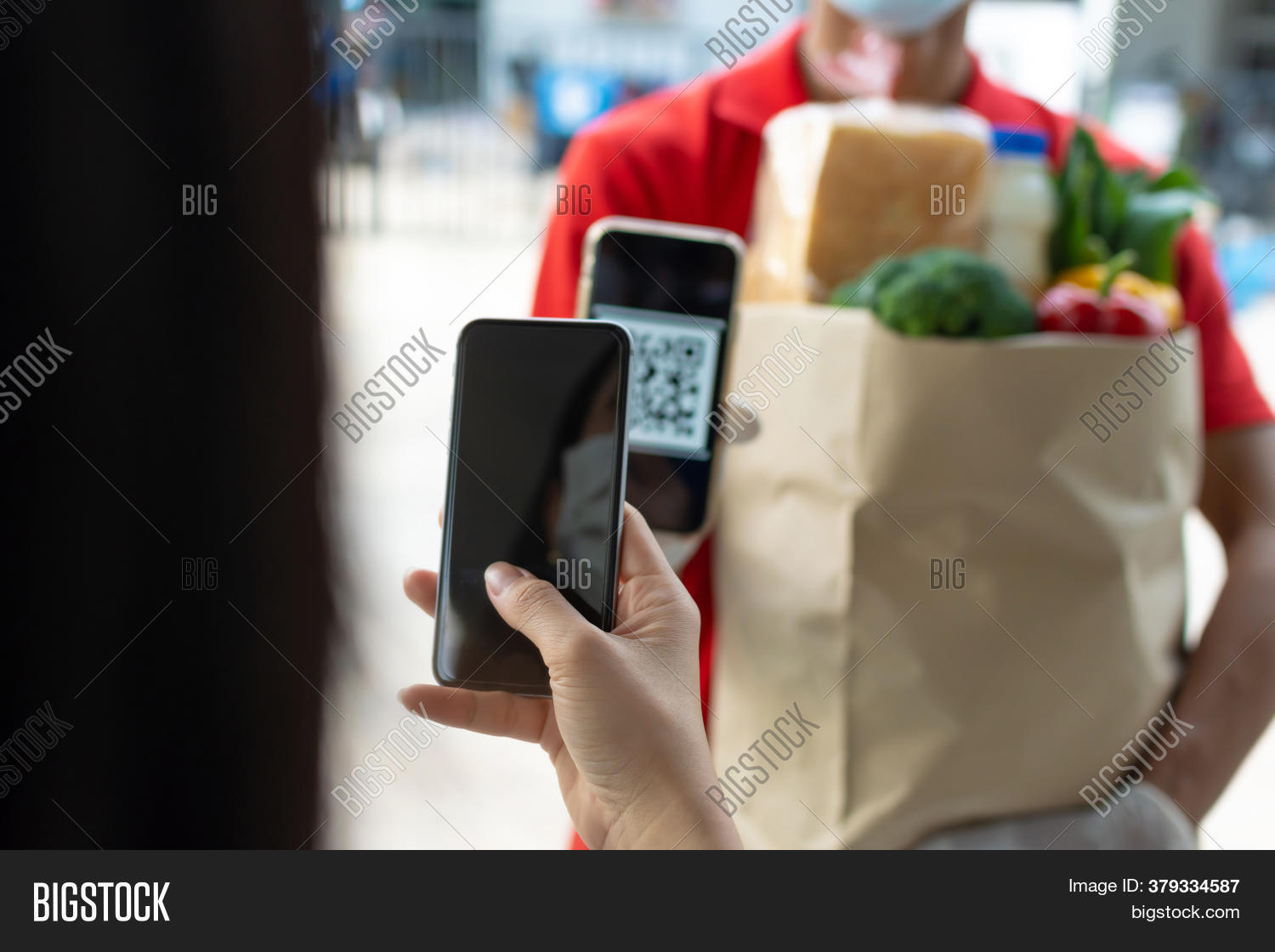 Woman Customer Using Image & Photo (Free Trial) | Bigstock